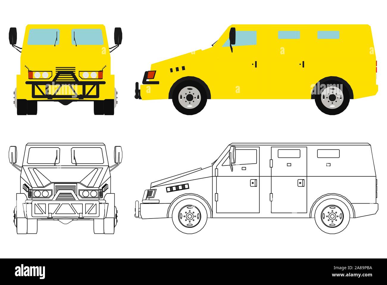 Armored car bank Cut Out Stock Images & Pictures - Alamy