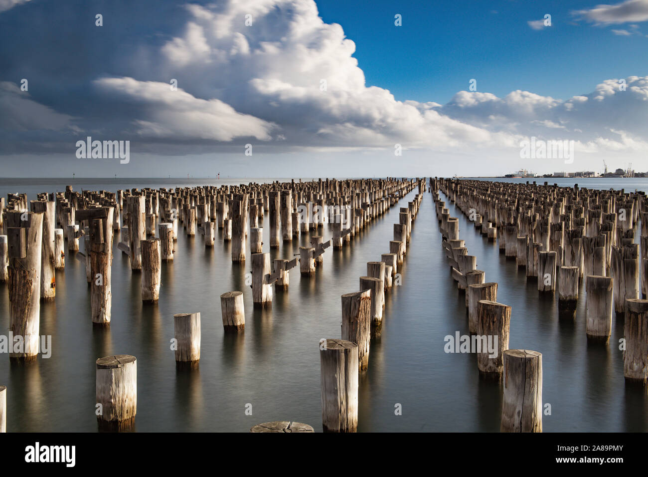 4 Nov 19. Melbourne, Australia. Original pylons, circa 1912 of Princess ...