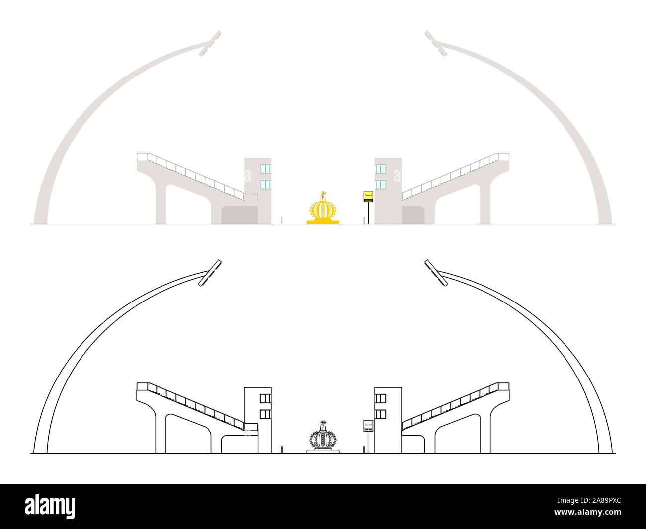 Sambadrome view Stock Vector Images - Alamy