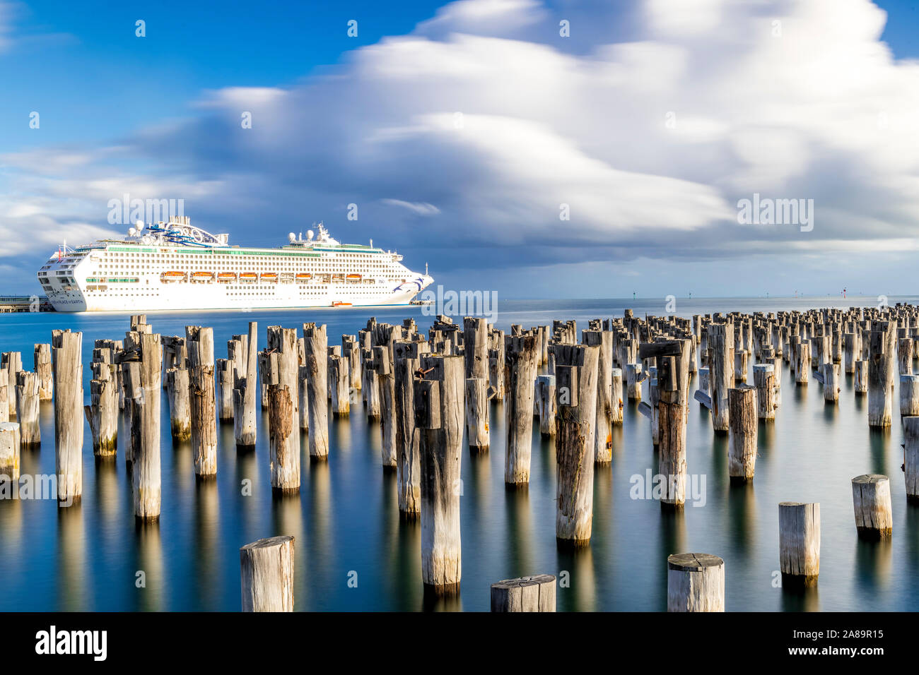 4 Nov 19. Melbourne, Australia. Original pylons, circa 1912 of Princess ...