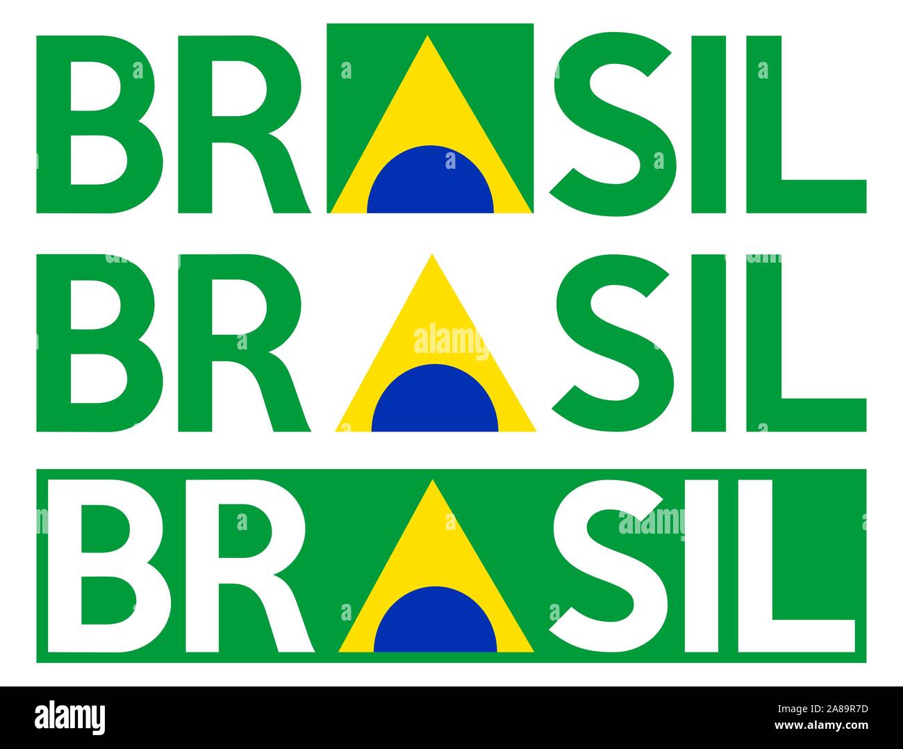 Brazil logo written Stock Vector Image & Art - Alamy
