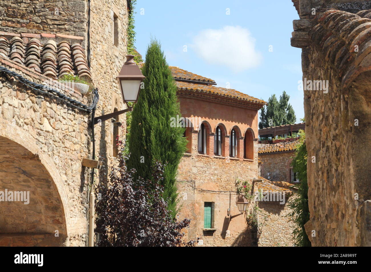 Medieval town of peratallada hi-res stock photography and images - Alamy