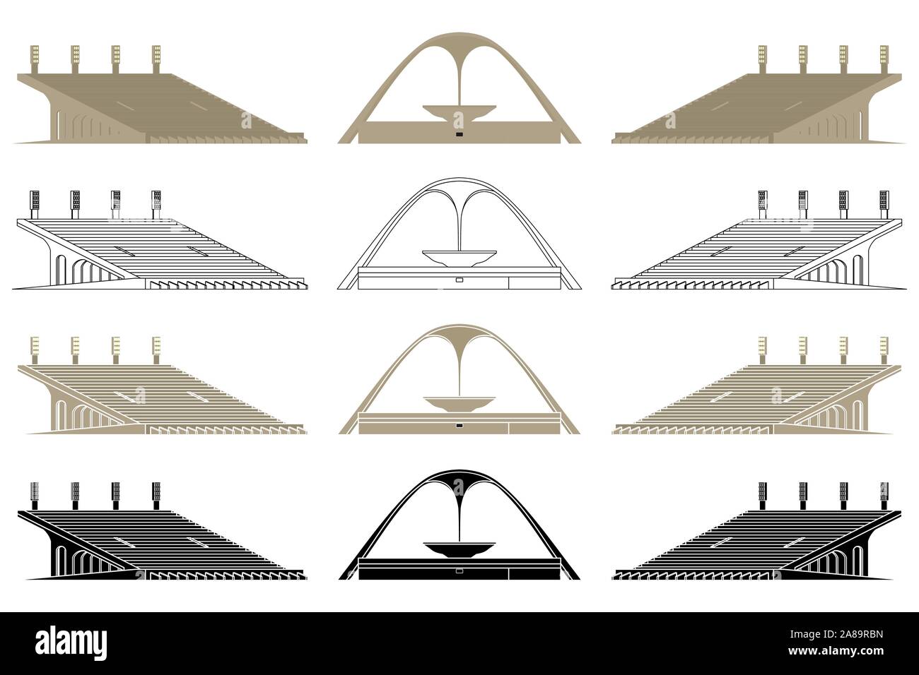 Brazilian carnival. Sambadrome. Apoteose square. Perspective Stock ...