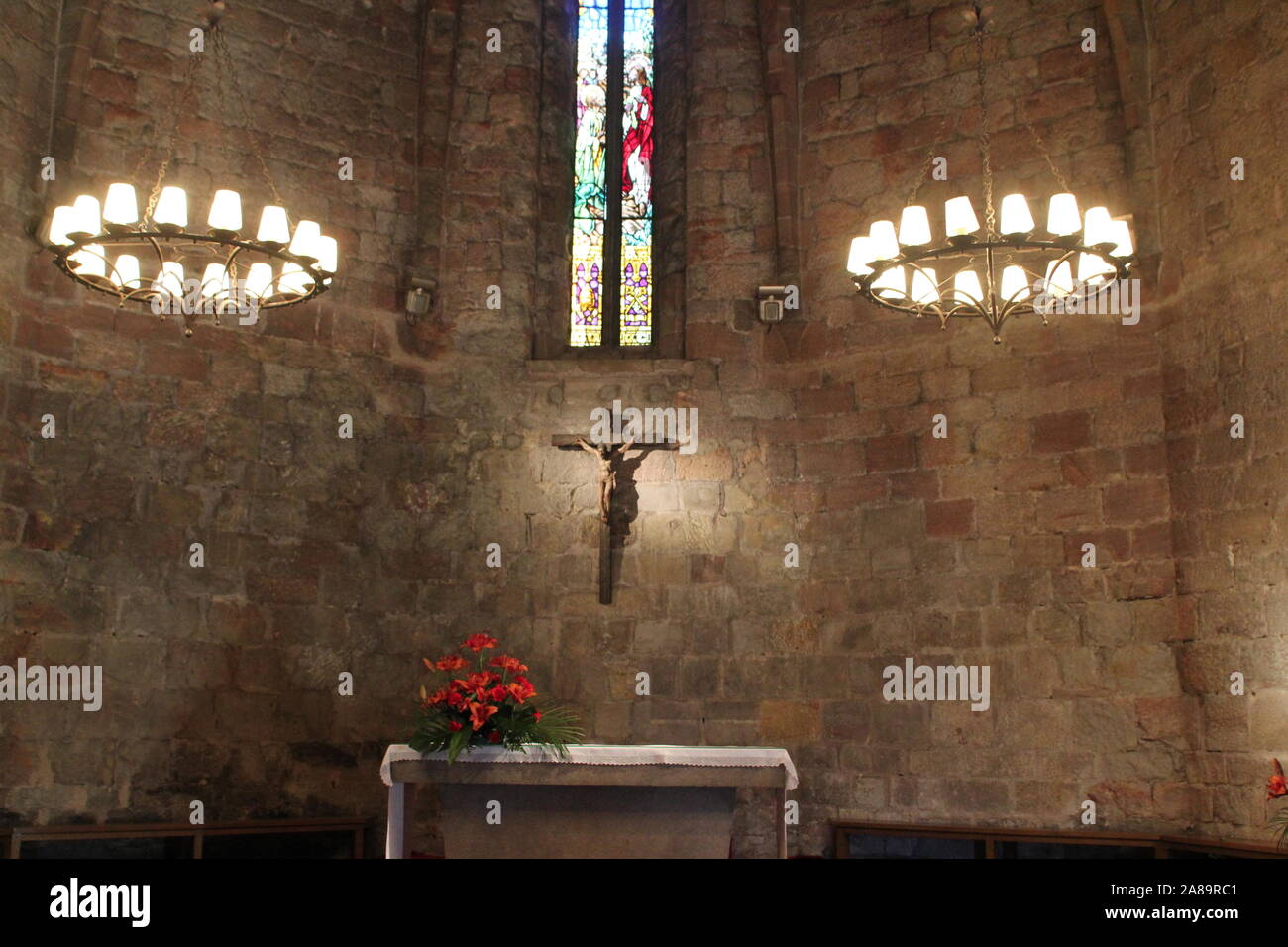 TILE STREET MAP OLD PALS SPAIN Stock Photo - Alamy