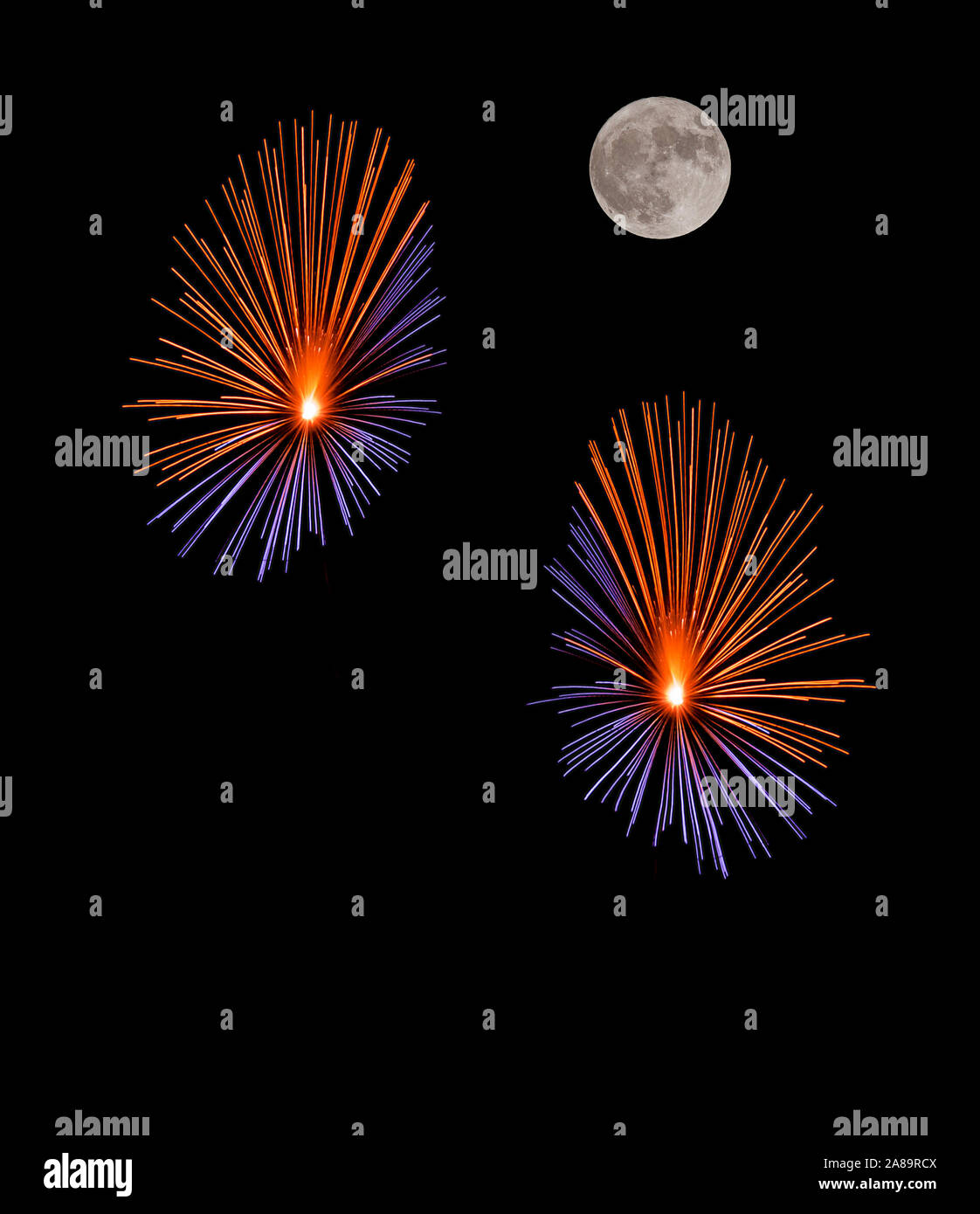 Full moon fireworks hi-res stock photography and images - Alamy