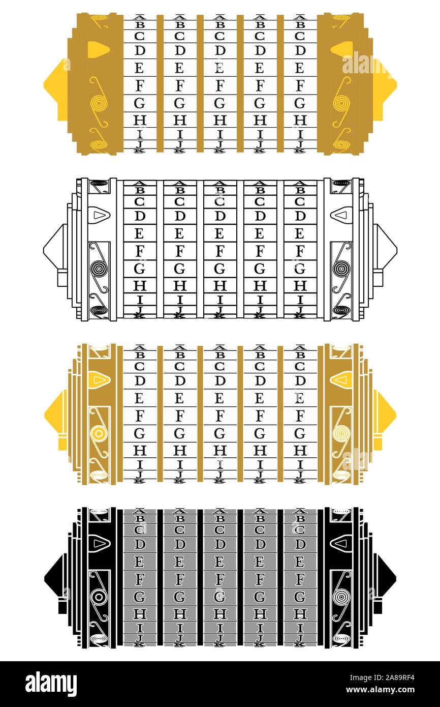 Leonardo da Vinci cryptex invent colored Stock Vector Image & Art - Alamy