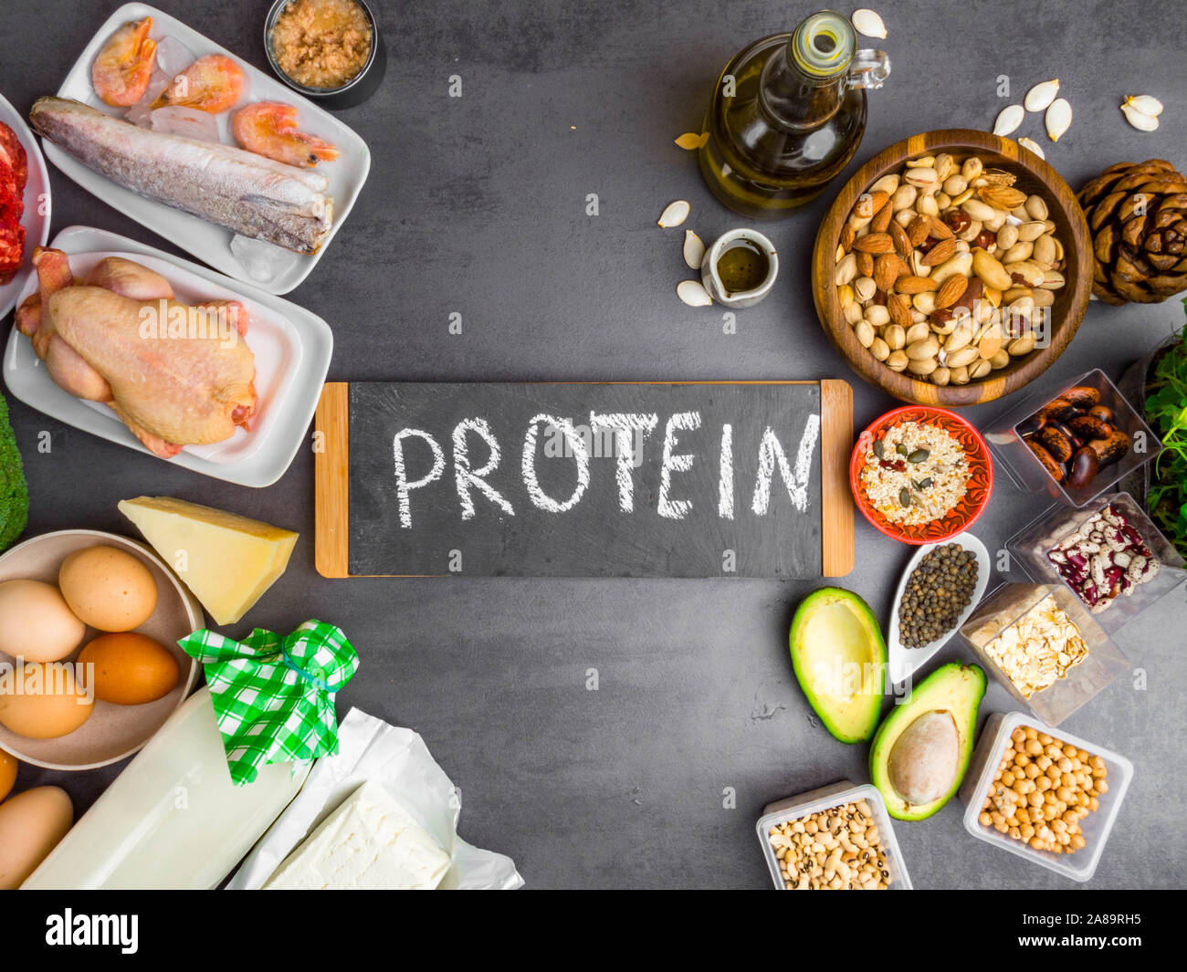 Healthy Ingredients for protein diet, foods natural protein source ...