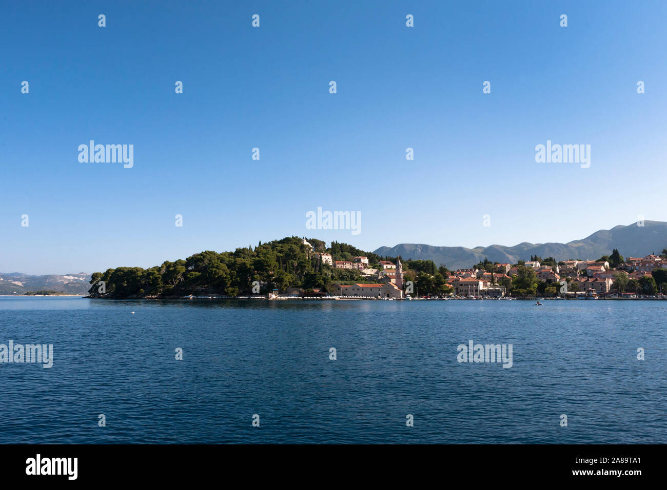 Morning in Uvala Luka Cavtat (Cavtat Harbour), Dubrovnik-Neretva ...