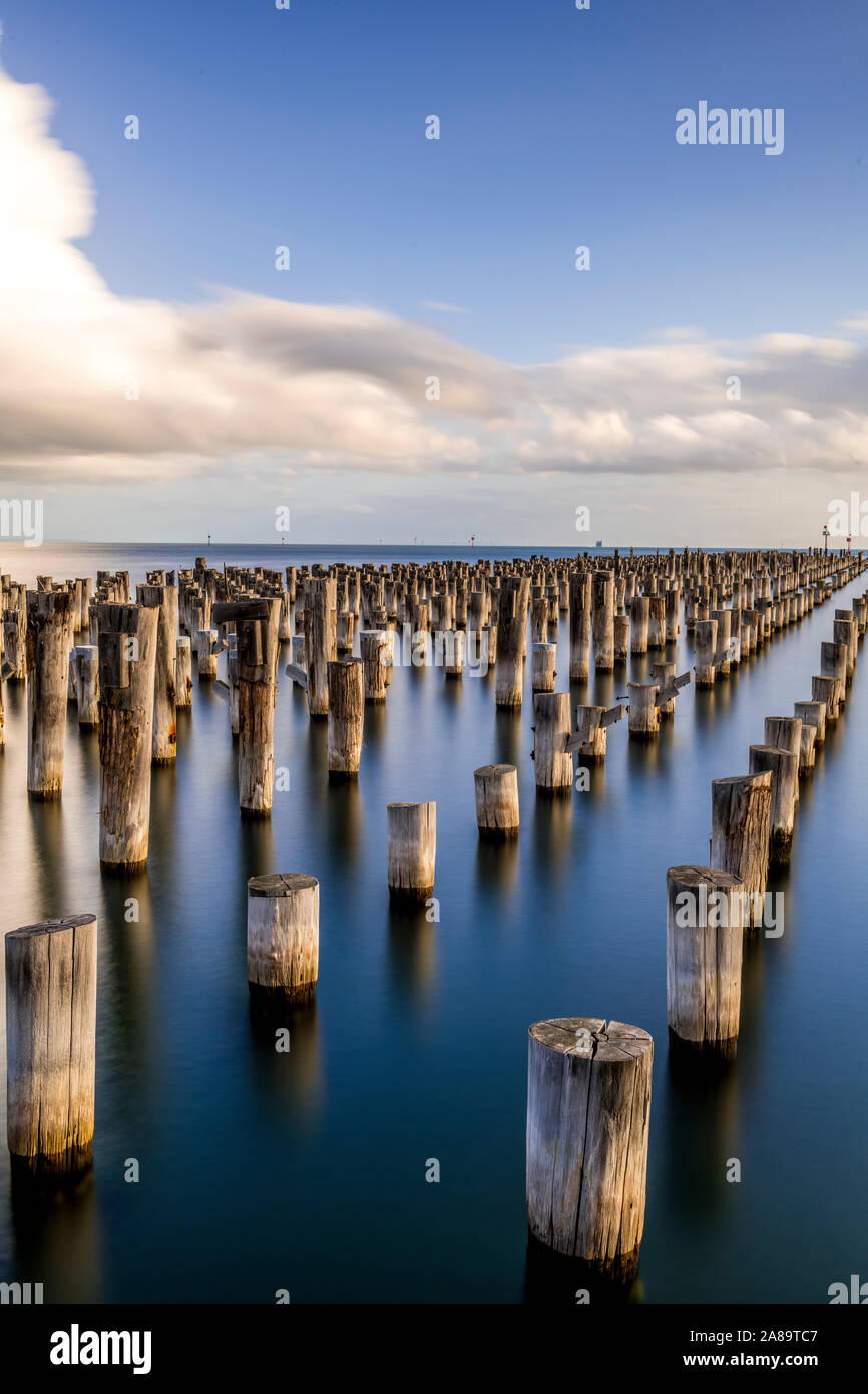 4 Nov 19. Melbourne, Australia. Original pylons, circa 1912 of Princess ...