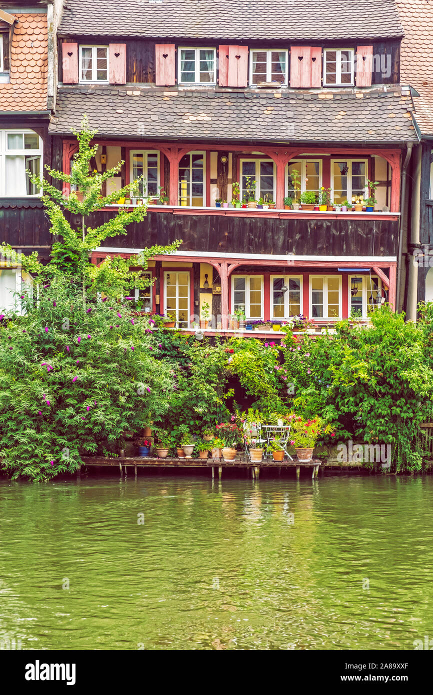 Fishing district Little Venice in Bamberg, Bavaria, Germany. Travel ...