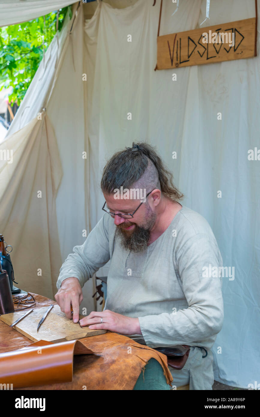 Medieval Week celebrations in the Hanseatic town of Visby, Gotland ...