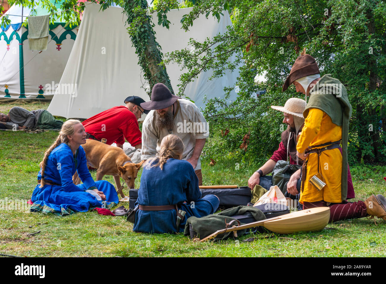 Medieval Week celebrations in the Hanseatic town of Visby, Gotland ...