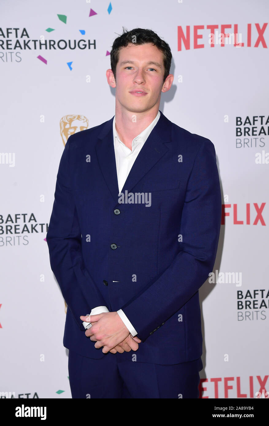 Callum Turner arriving for the annual BAFTA Breakthrough Brit Party at ...