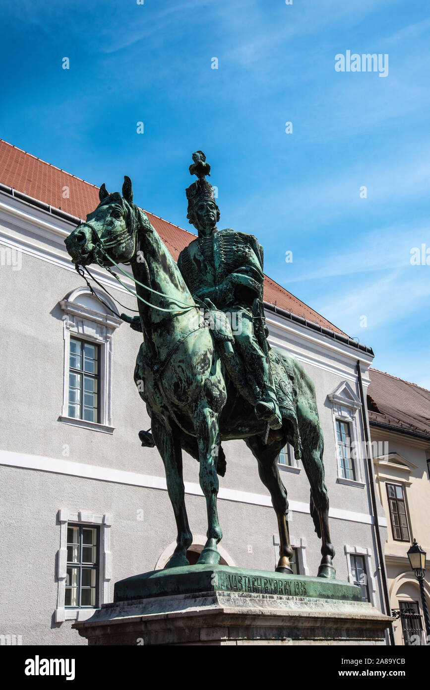Statue in Budapest a city that it is the vibrant and art loving capital ...