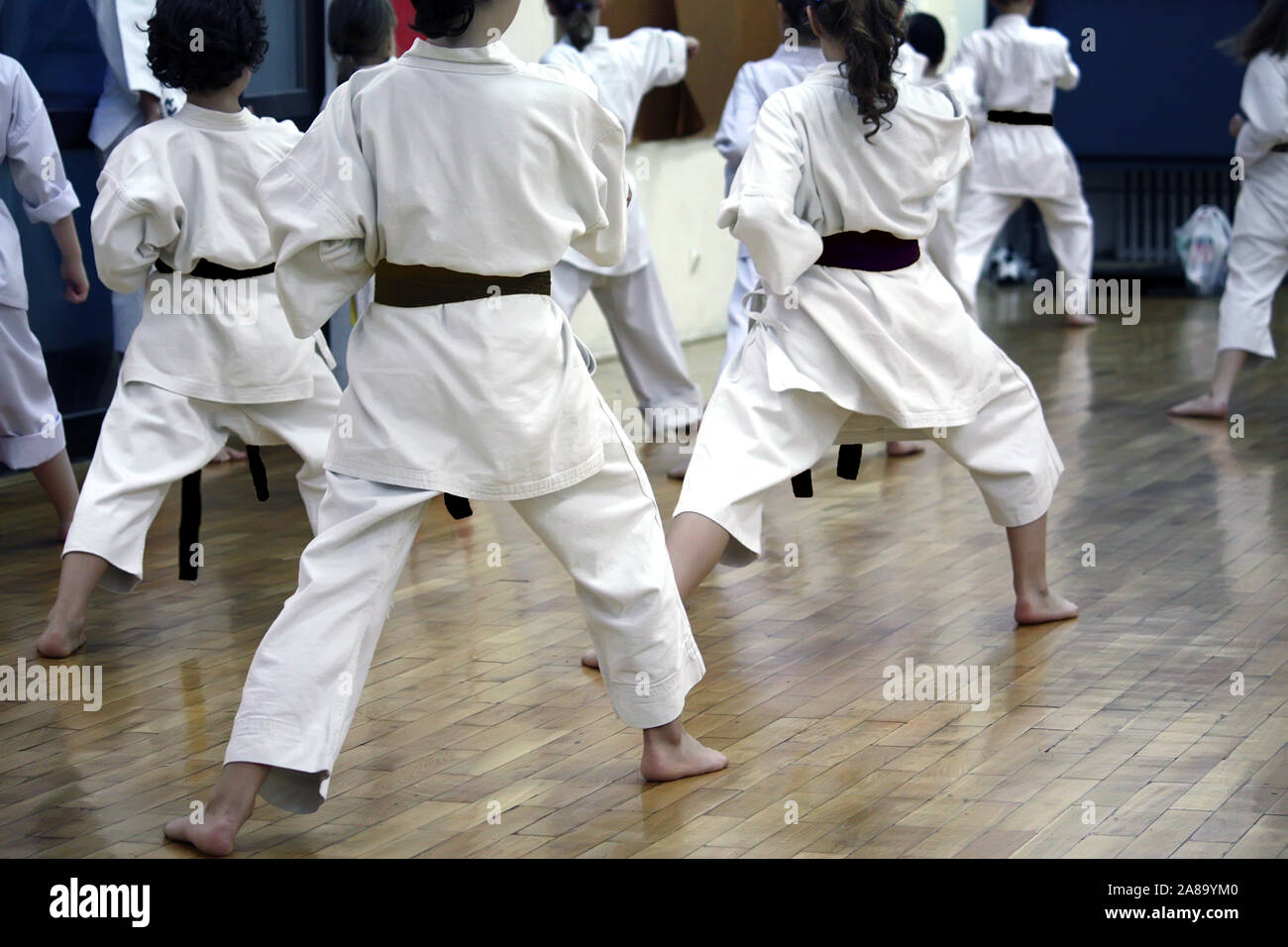 Detail from the karate exercise Stock Photo - Alamy