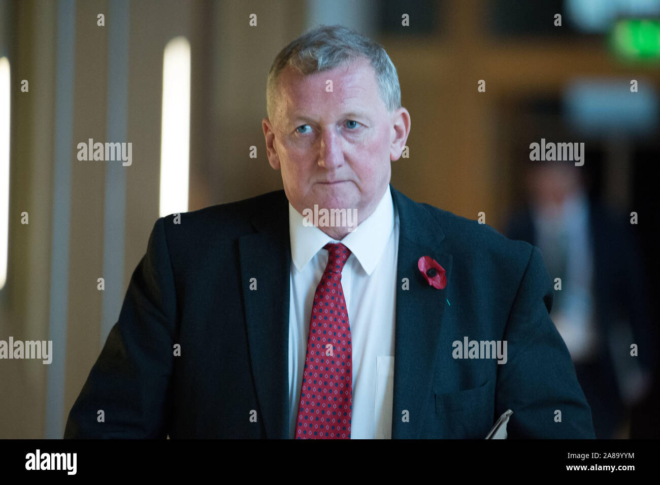 Edinburgh, UK. 7 November 2019.Pictured: Alex Rowley MSP. Stage 1 ...