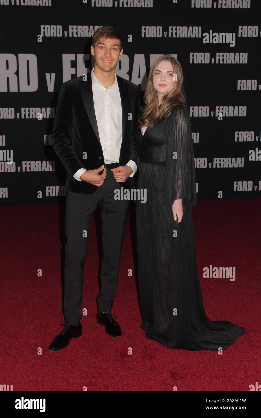 Los Angeles, USA. 04th Nov, 2019. George Russell, Maisy Kay 11/04/2019 ...