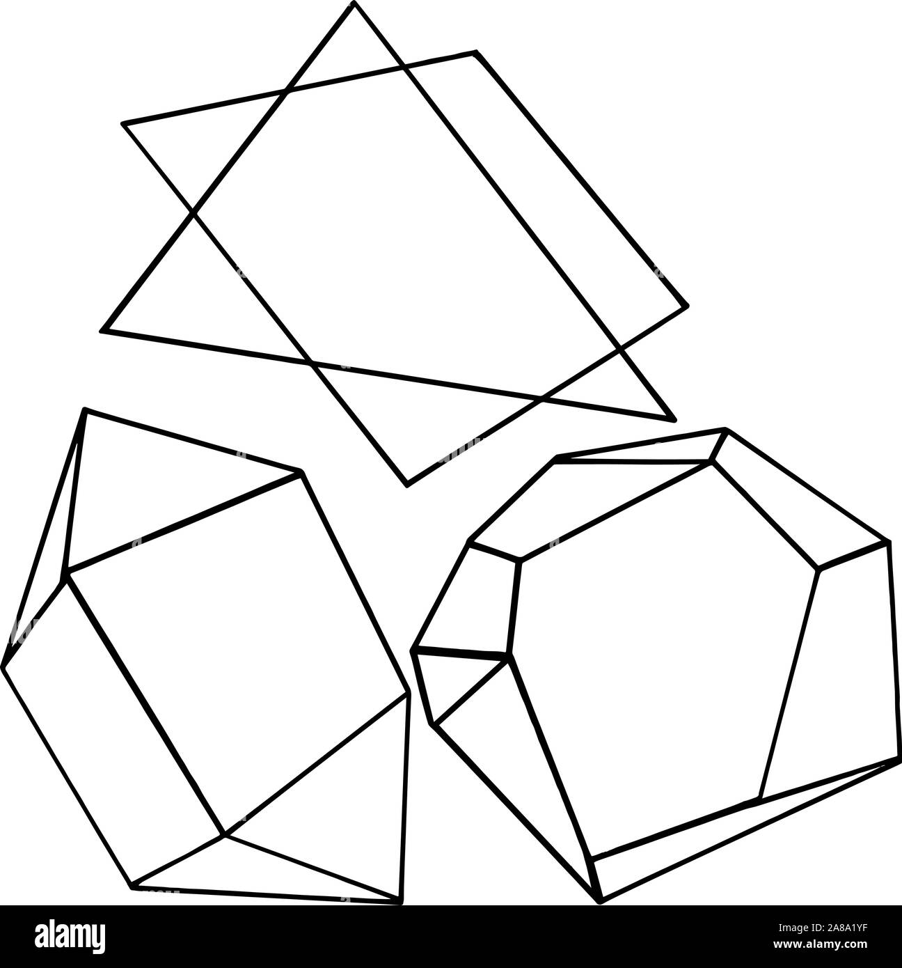 Vector diamond rock jewelry mineral. Isolated illustration element ...