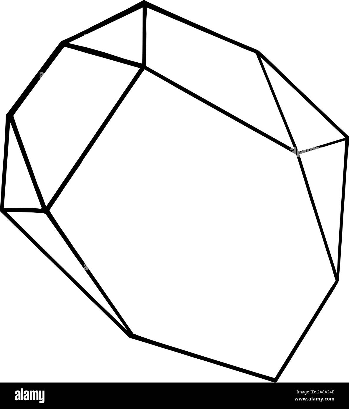 Vector diamond rock jewelry mineral. Isolated illustration element ...