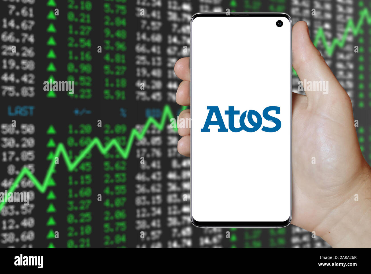 Atos logo hi-res stock photography and images - Alamy