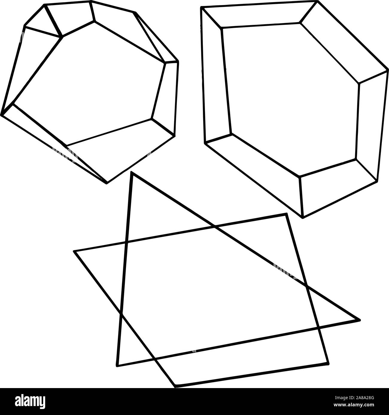 Vector diamond rock jewelry mineral. Isolated illustration element ...