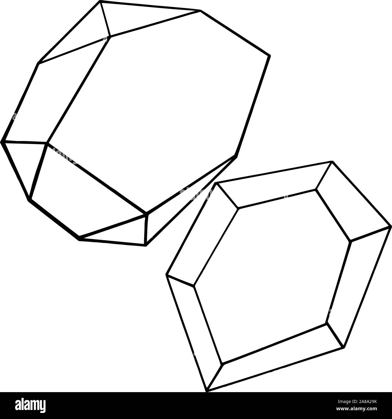 Vector diamond rock jewelry mineral. Isolated illustration element ...