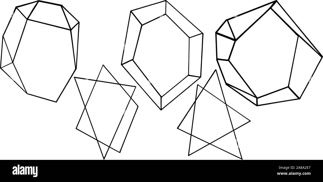 Vector diamond rock jewelry mineral. Isolated illustration element ...