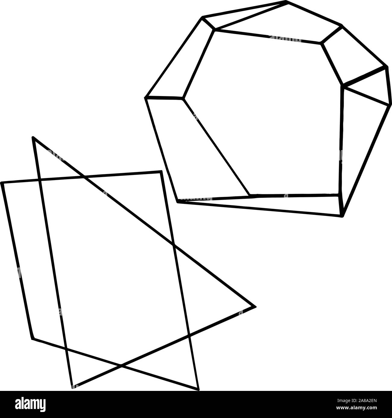 Vector diamond rock jewelry mineral. Isolated illustration element ...