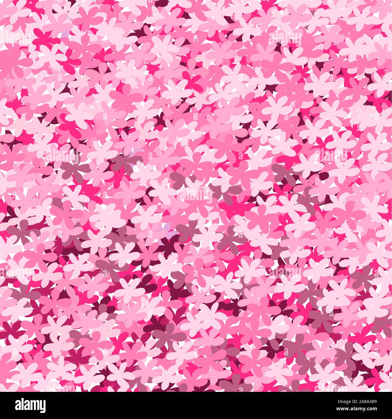 Hand drawn blooming pink sakura vector background Stock Vector Image ...