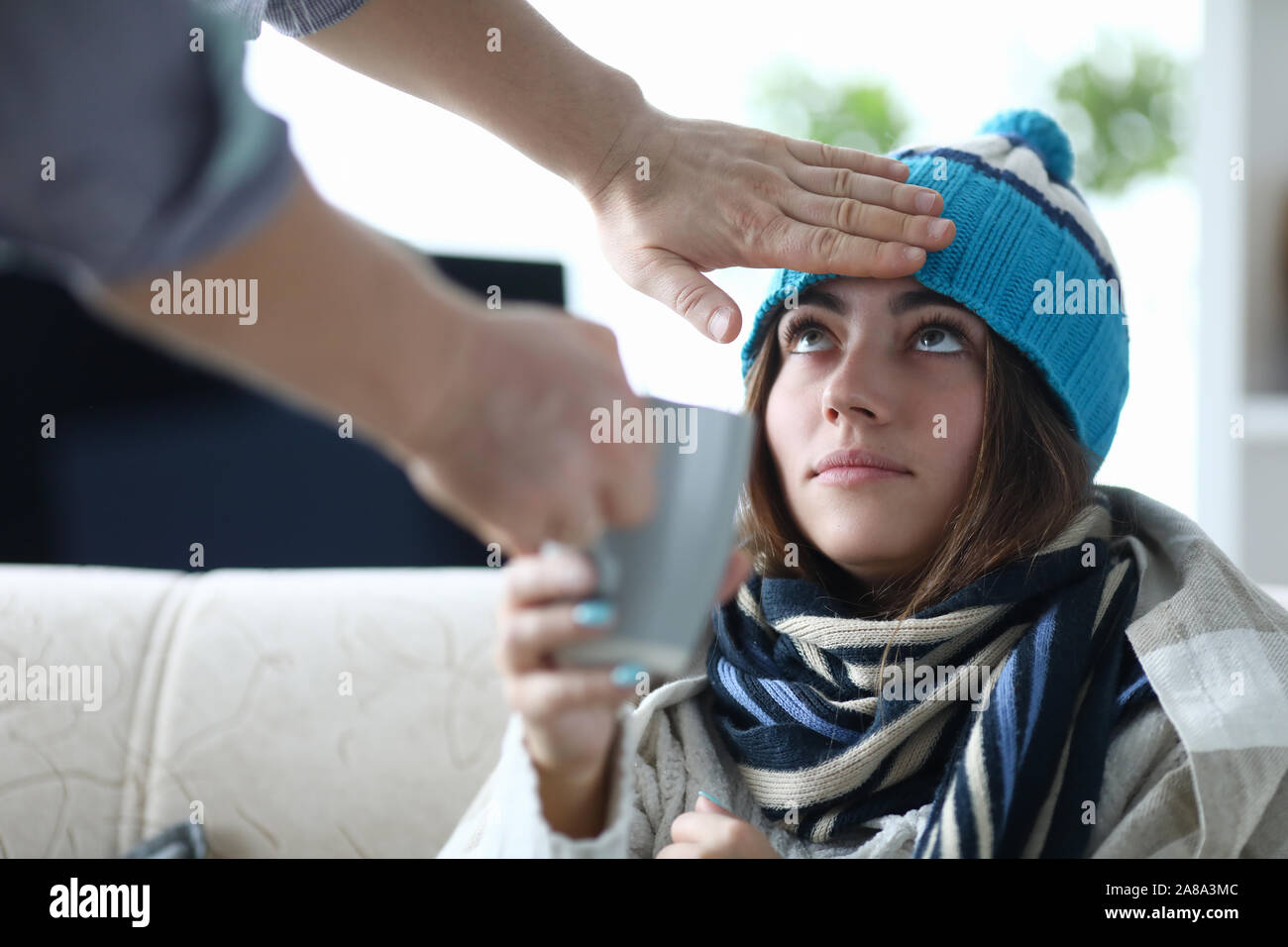 Caring man and woman Stock Photo - Alamy