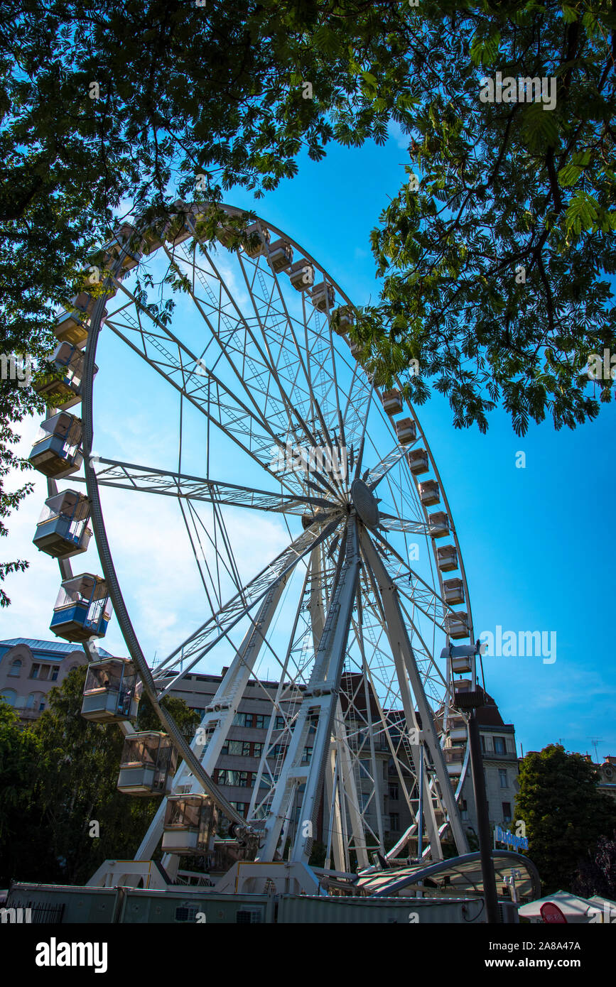 The Budapest Eye is a huge ferris wheel in the heart of the city of ...
