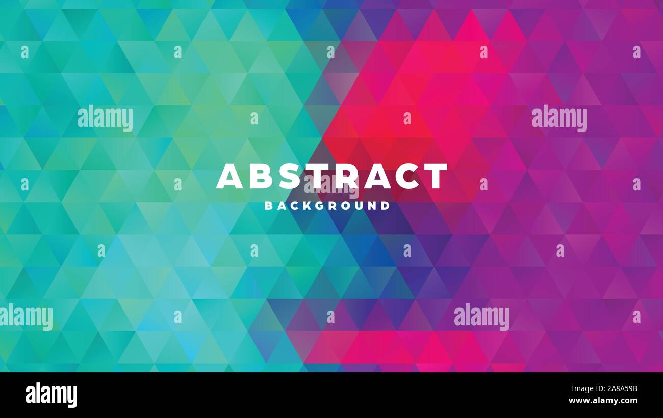 Triangle polygonal abstract background. Colorful gradient design. Low ...