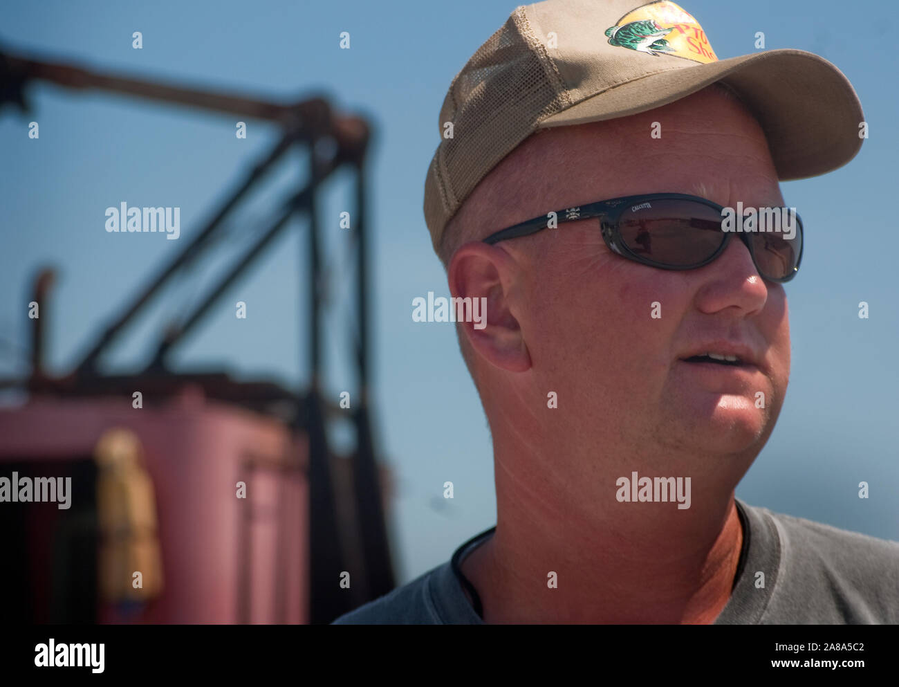 Magnolia Springs Volunteer Fire Department Chief Jamie Hinton stands in ...