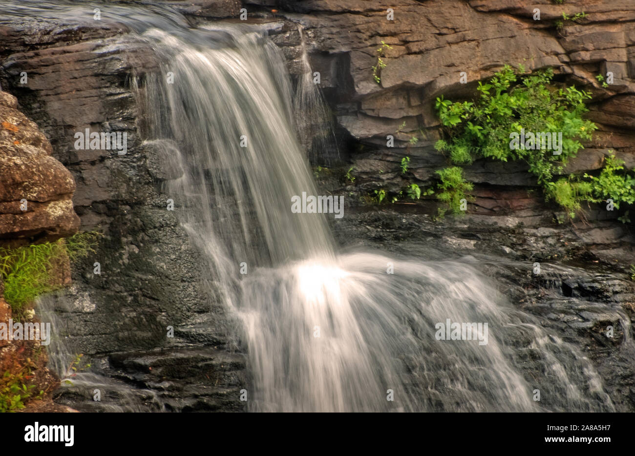 Water crashes over rocks at DeSoto Falls Aug. 5, 2010 in Mentone ...