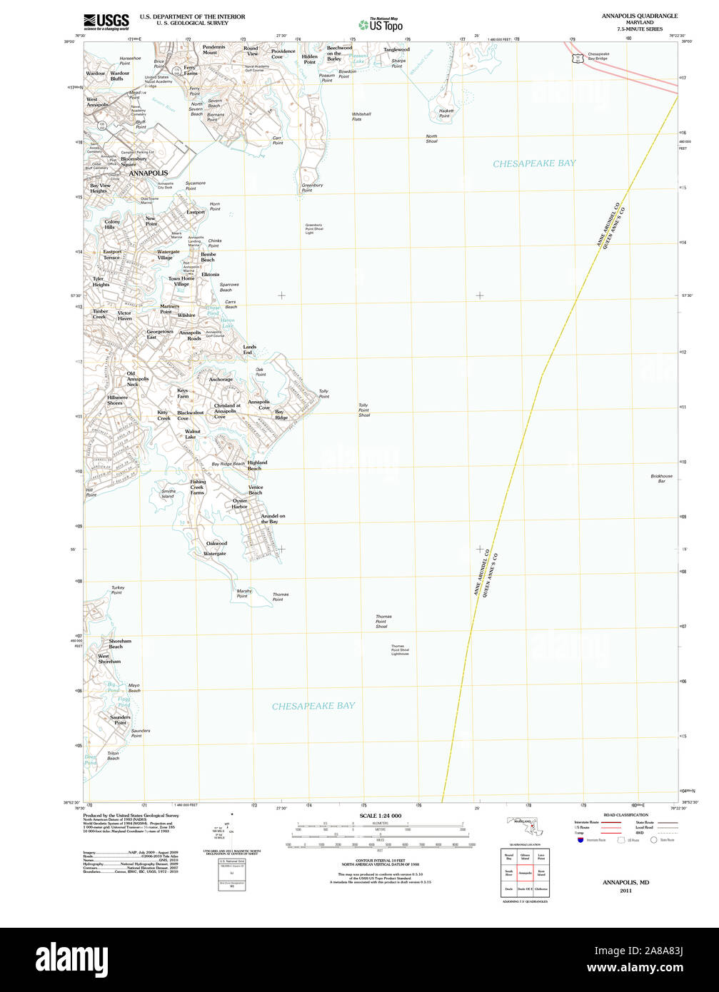 Annapolis md map hi-res stock photography and images - Alamy