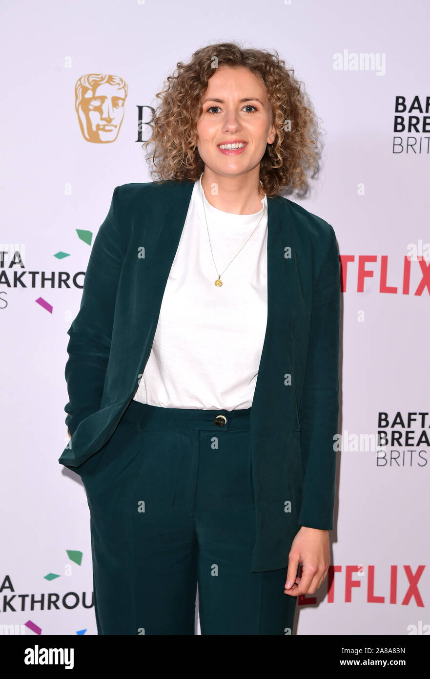 Kayleigh Llewellyn arriving for the annual BAFTA Breakthrough Brit ...