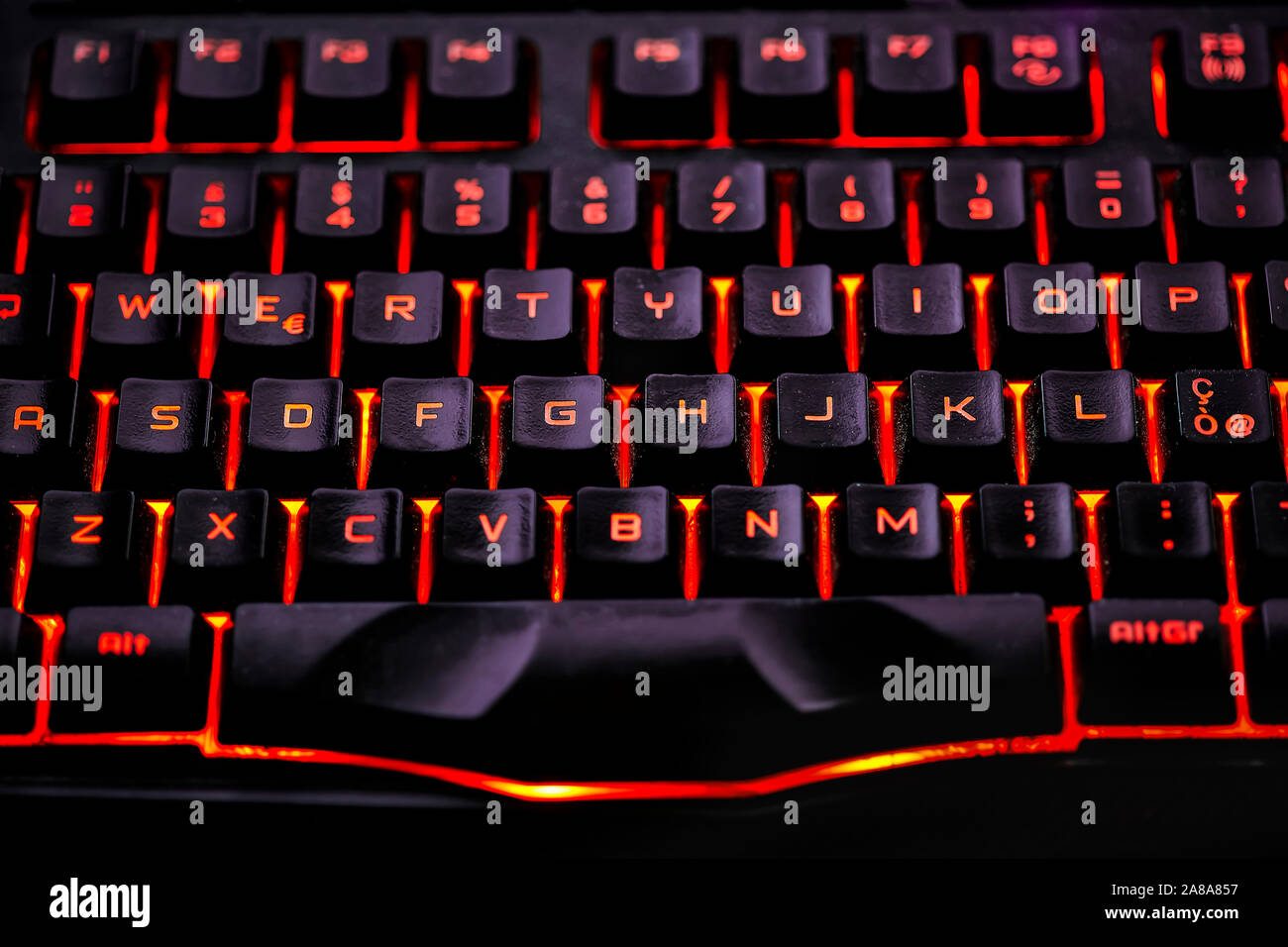Detail of a gaming keyboard #2 Stock Photo - Alamy