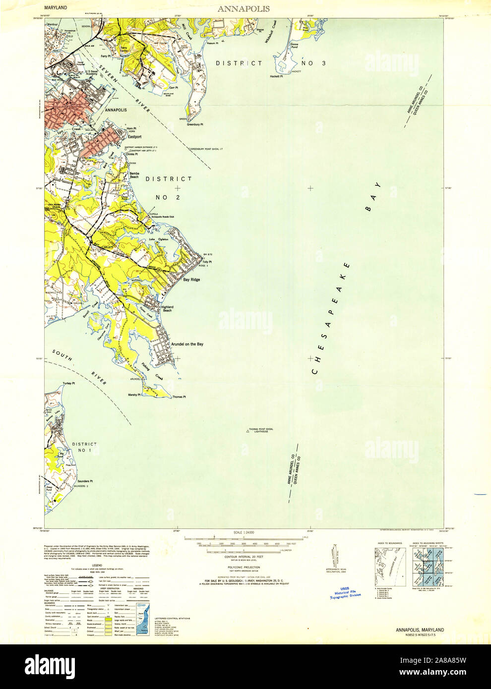 Annapolis md map hi-res stock photography and images - Alamy