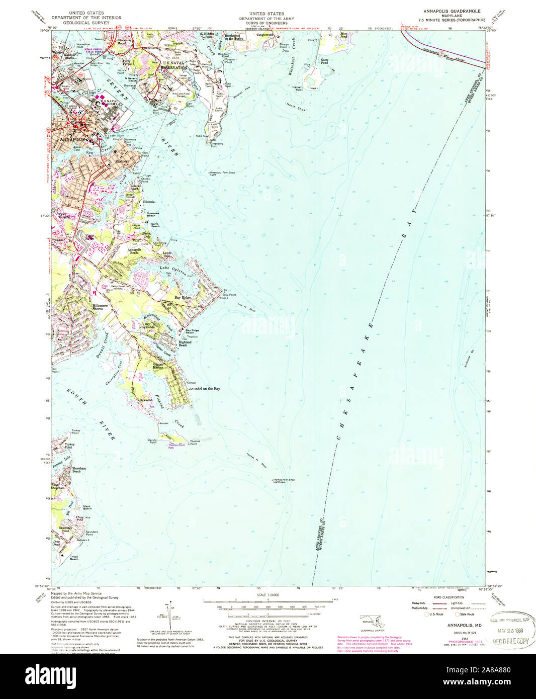 Annapolis md map hi-res stock photography and images - Alamy