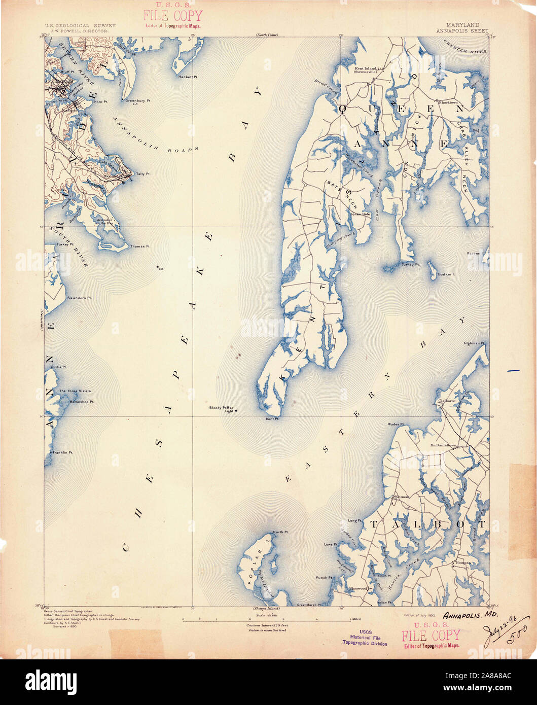 Annapolis md map hi-res stock photography and images - Alamy