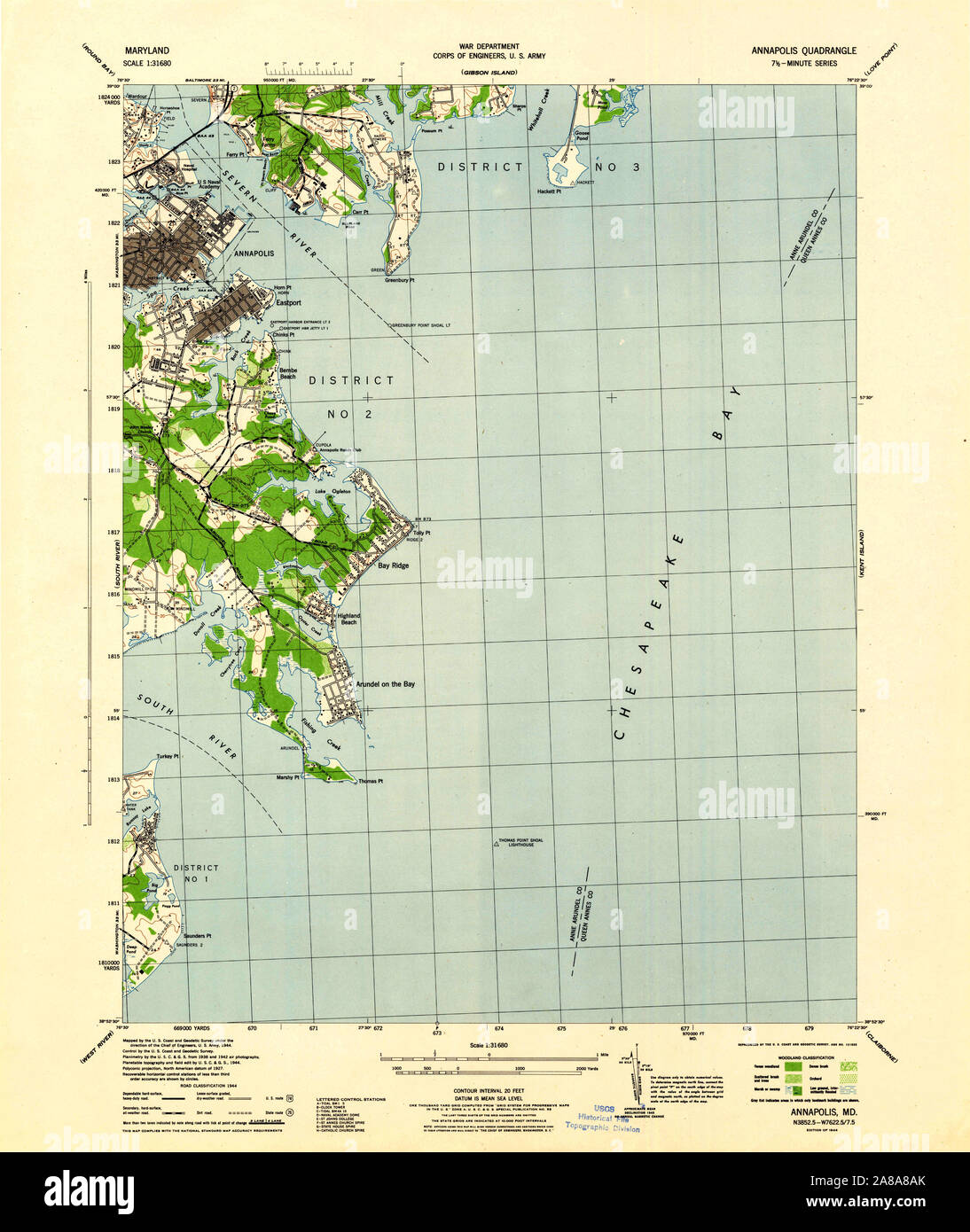 Annapolis md map hi-res stock photography and images - Alamy