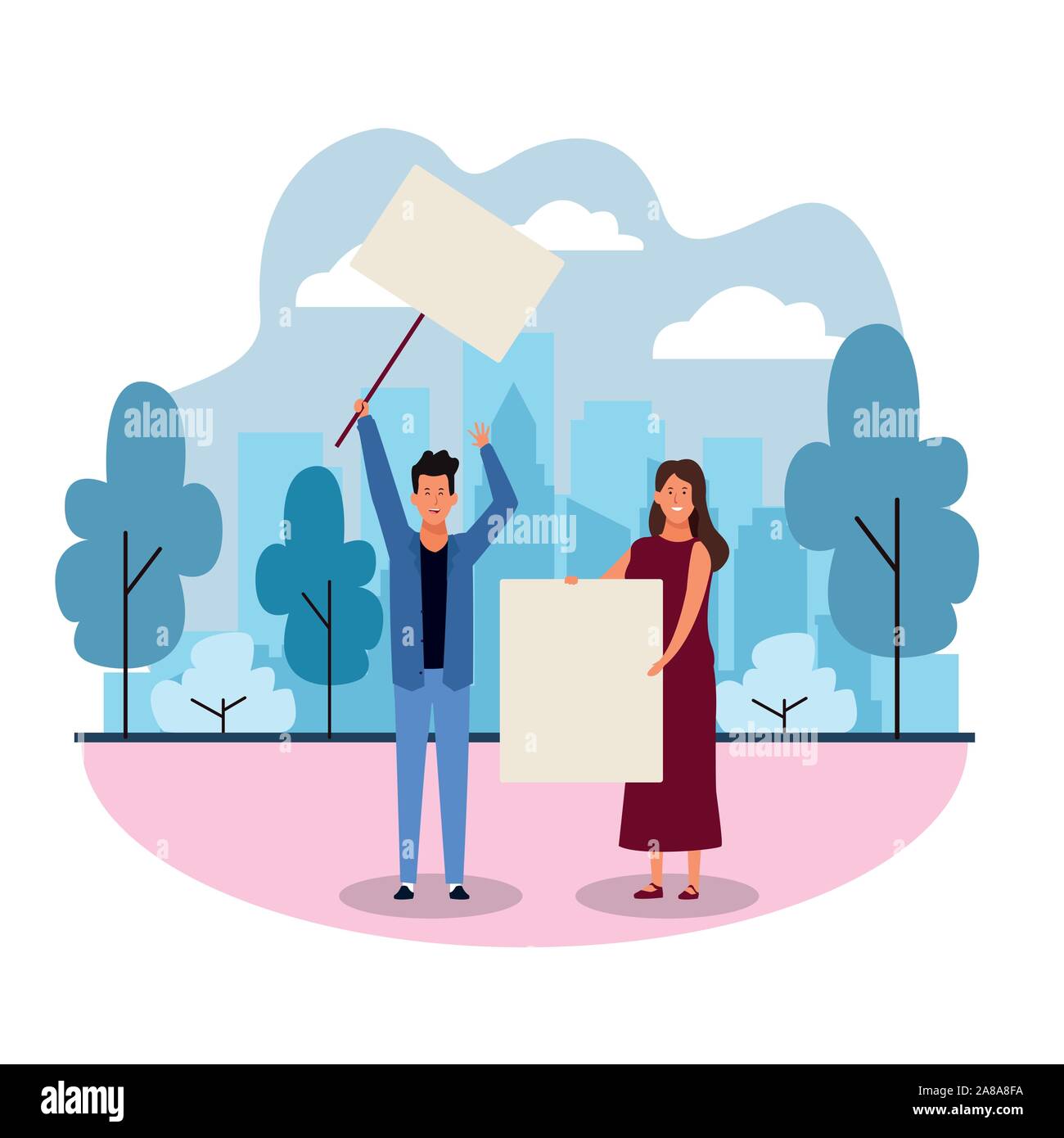 Political campaign posters Stock Vector Images - Alamy