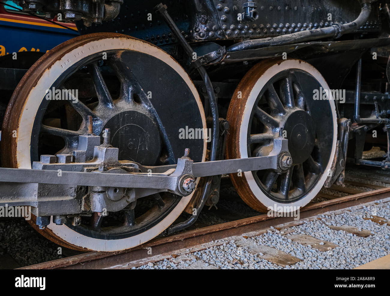 Old train wheels hi-res stock photography and images - Alamy