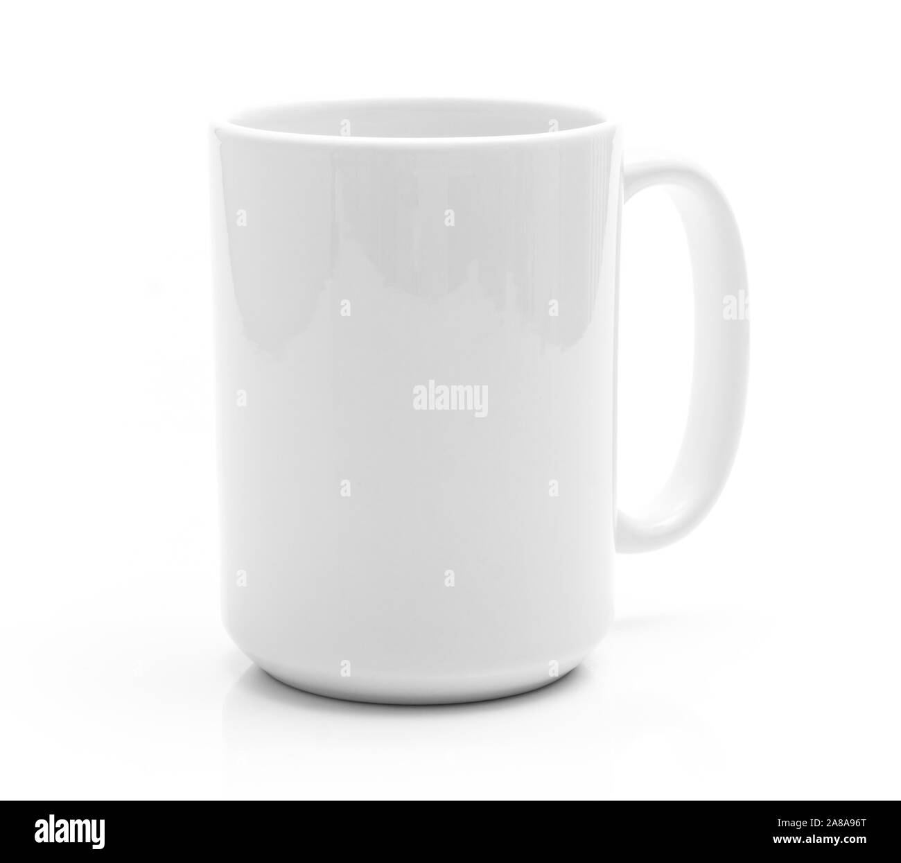 White cup on white Stock Photo - Alamy