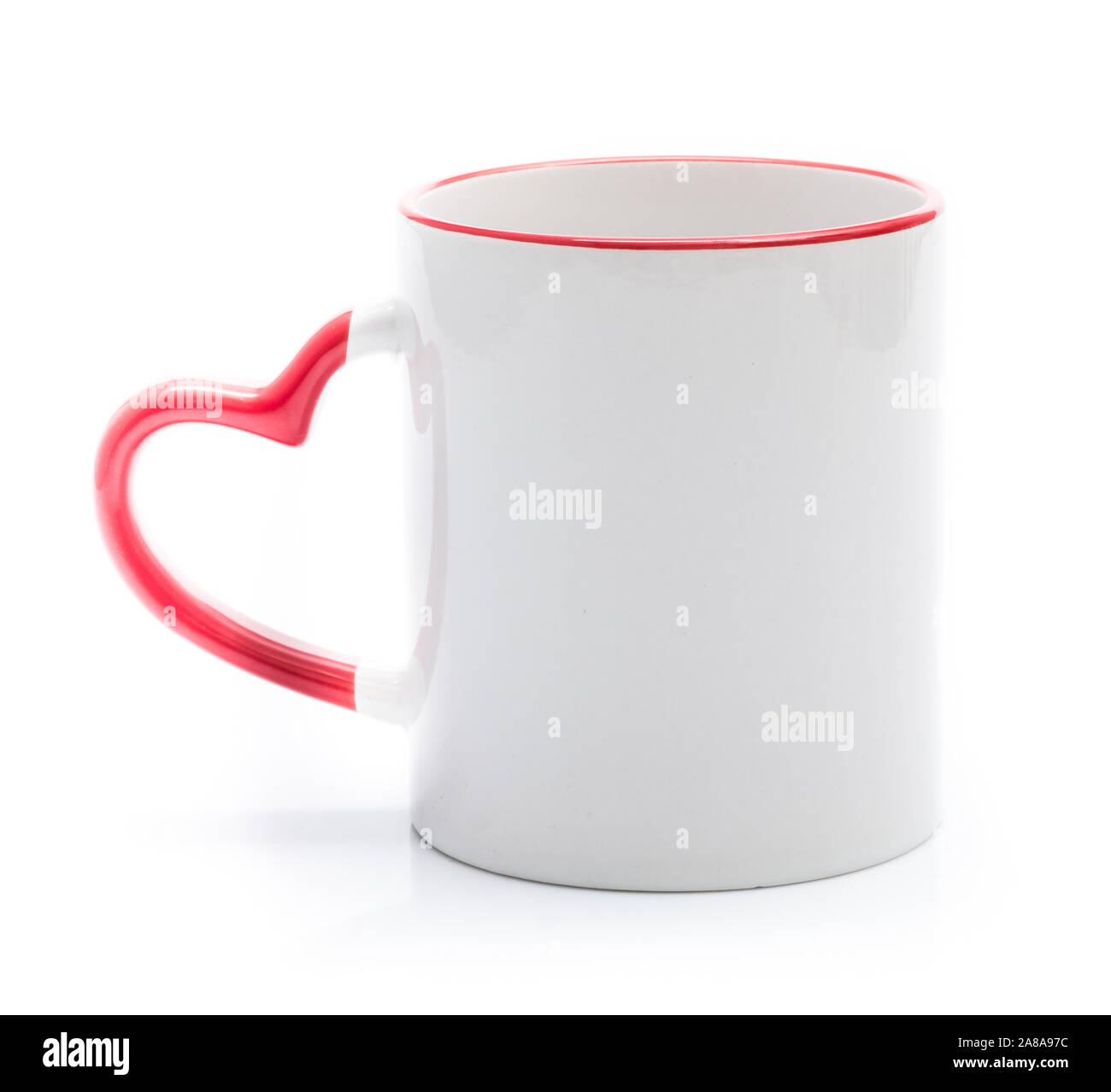 White heart red mug Cut Out Stock Images & Pictures - Alamy