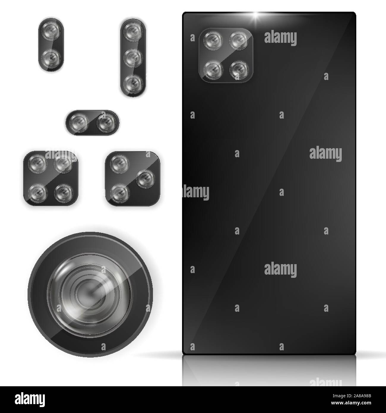Mobile camera telephoto Stock Vector Images - Alamy