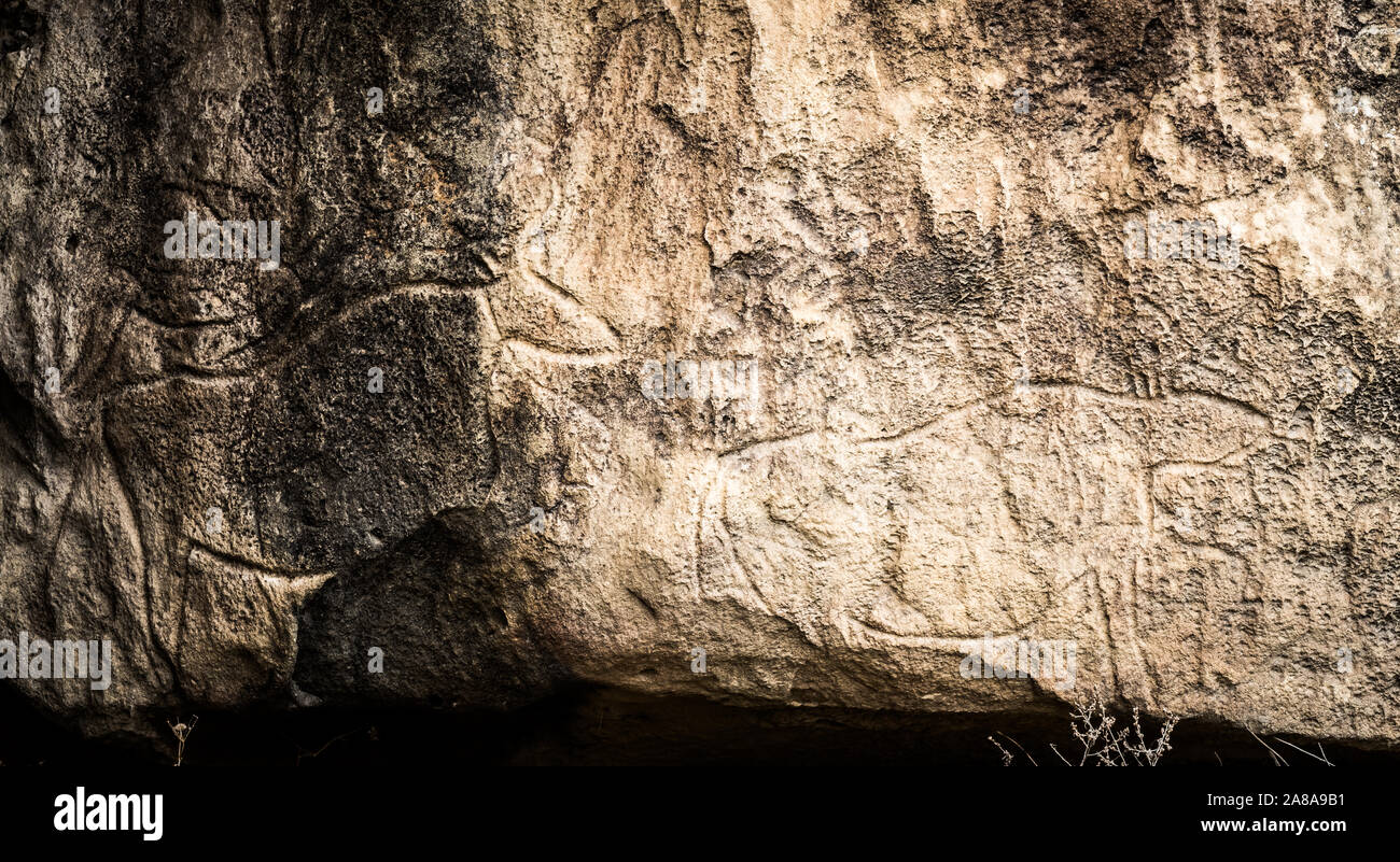 Gobustan national petroglyph park hi-res stock photography and images ...