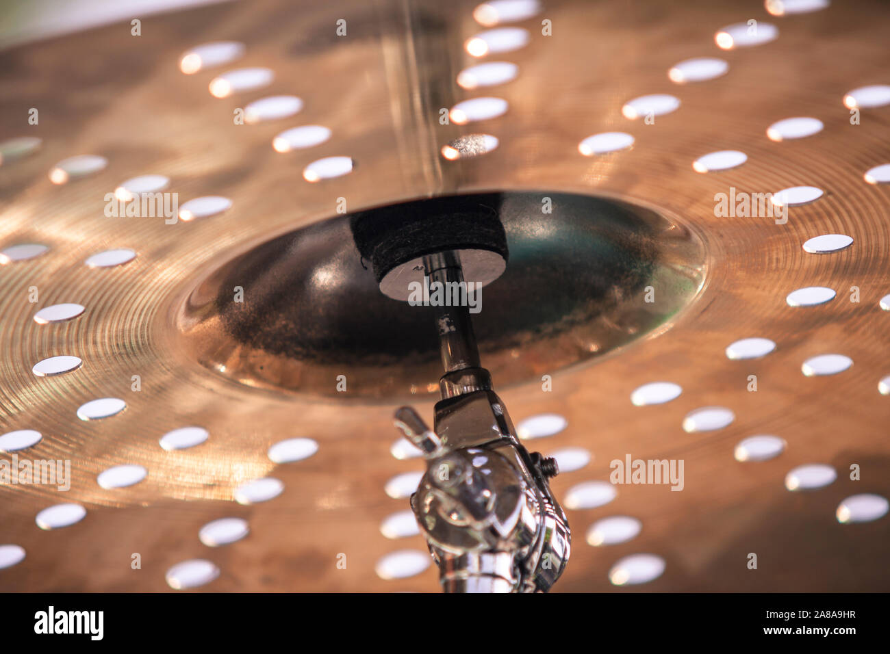 Detail of a drilled drum crash Stock Photo - Alamy