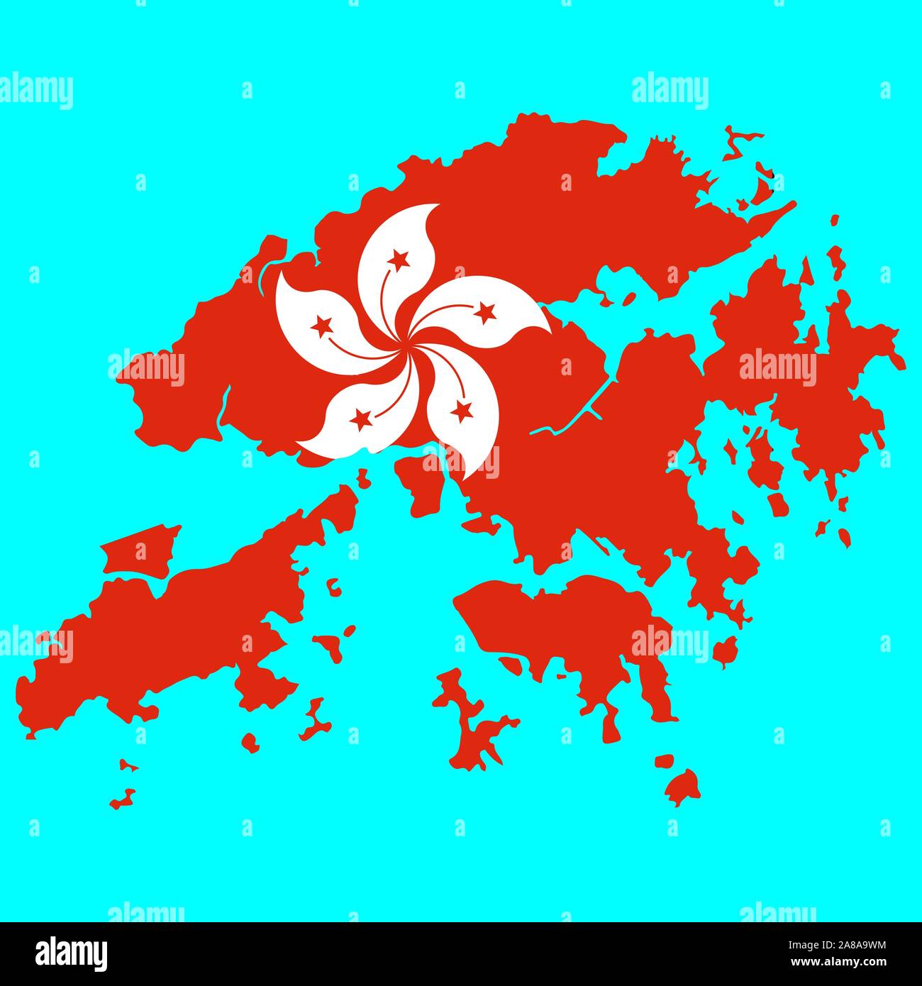 Hong kong map flag hi-res stock photography and images - Alamy Hong kong map flag hi-res stock photography and images - Alamy