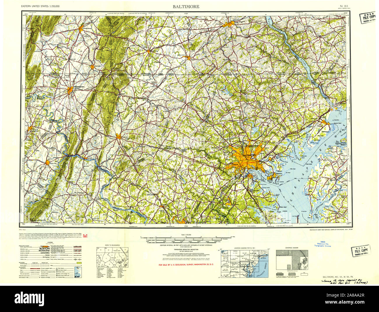 Baltimore maryland map Cut Out Stock Images & Pictures - Alamy